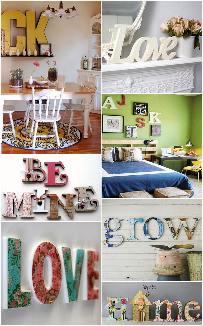 DIY de Letras Decorativas – Perfeita o Blog da Moda